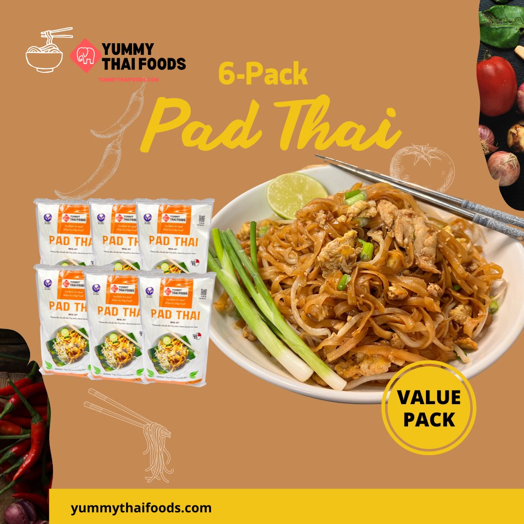 Pad Thai Noodle 6-Pack – Yummy Thai Foods